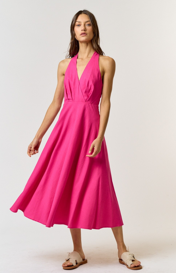 Maxine Midi Dress – Pink Moon Bay